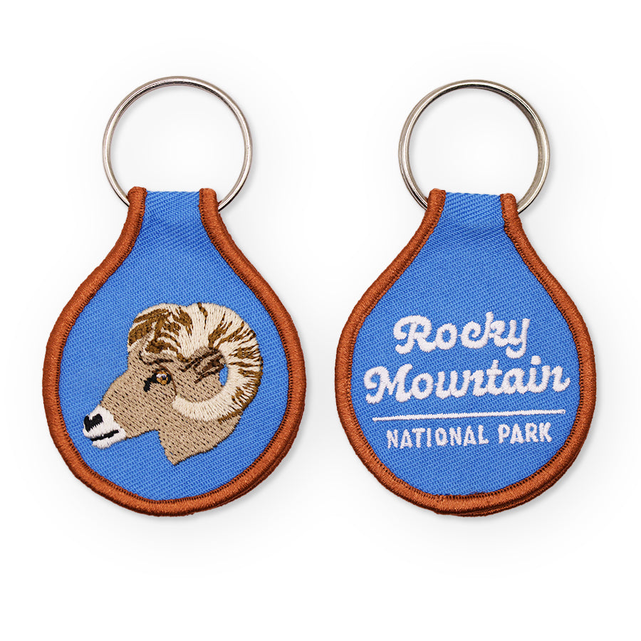 Rocky Mountain National Park Canvas Keychain – National Park Souvenirs